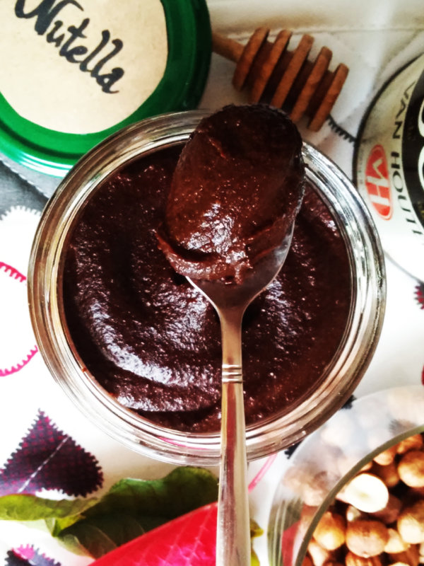 Wegańska Nutella - domowa i zdrowa, krem orzechowo-czekoladowy - RAW ...